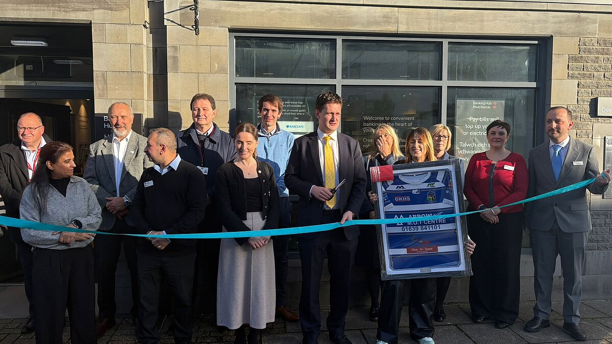 MP David Chadwick Opens Ystradgynlais Banking Hub After Successful 3 ...